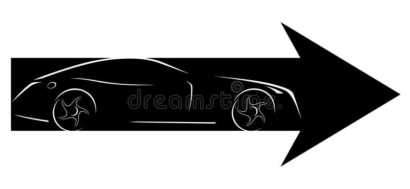 Arrow Car. Car Abstract Lines. Vector Illustration Stock Vector ...