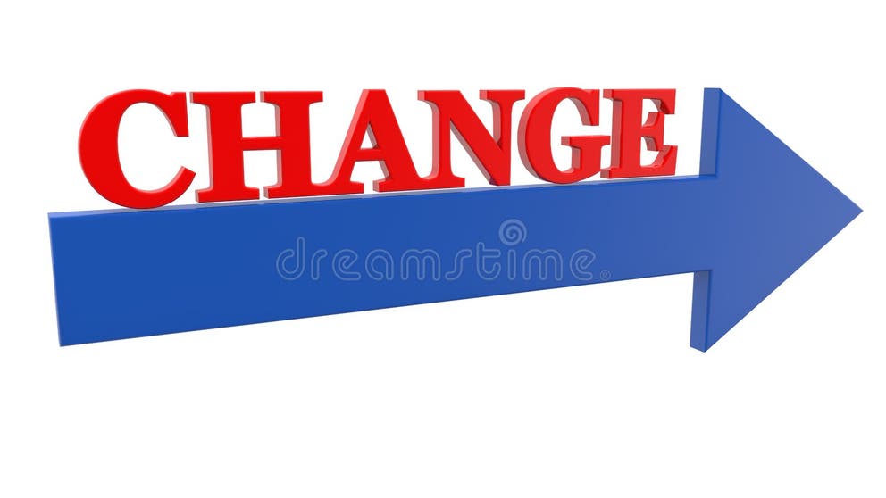 Arrow with change concept stock illustration. Illustration of idea ...