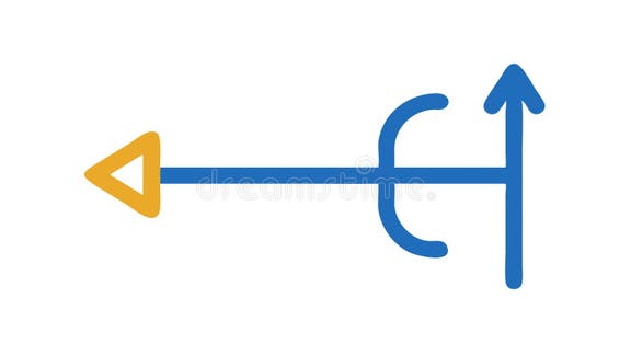 Arrow Changing Direction Icon, Representing Change or Shift , Vector ...