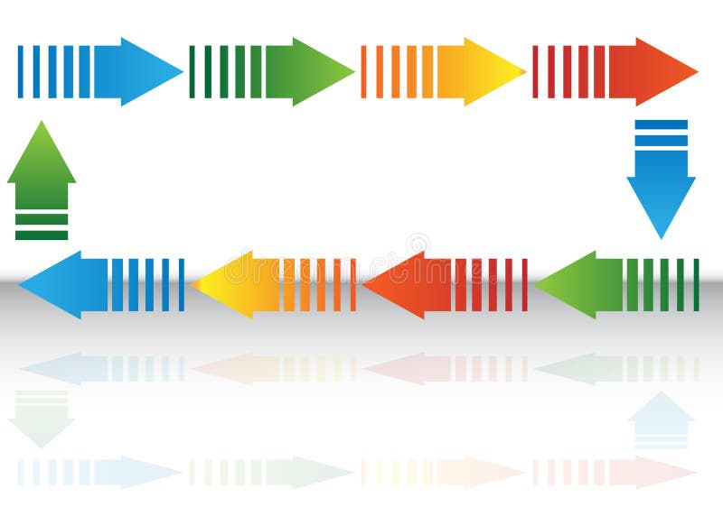 Arrow Chart stock vector. Illustration of square, eps10 - 14870070