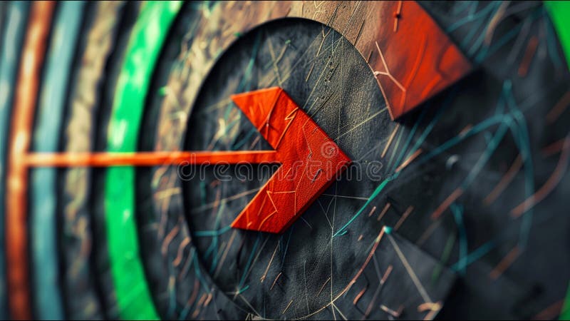 Arrow Chart Cyber Information Nodes Electronic Info Arrows Stock ...