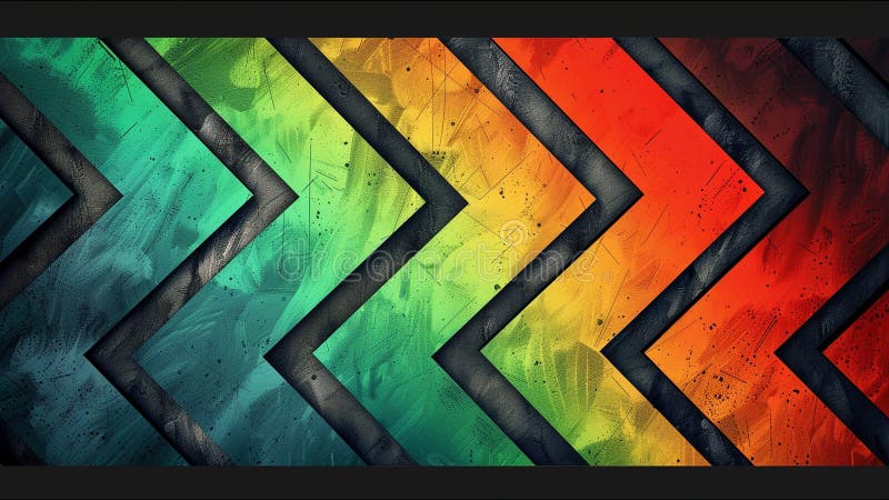 Arrow Chart Cyber Information Nodes Electronic Info Arrows Stock ...