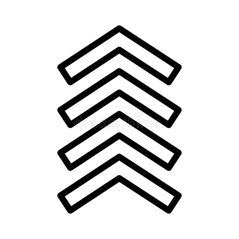 Arrow chevron icon stock illustration. Illustration of effect - 263109653