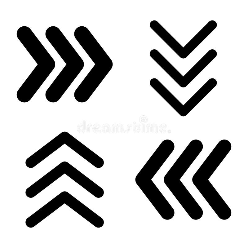 Arrow chevron icon stock illustration. Illustration of effect - 263109653