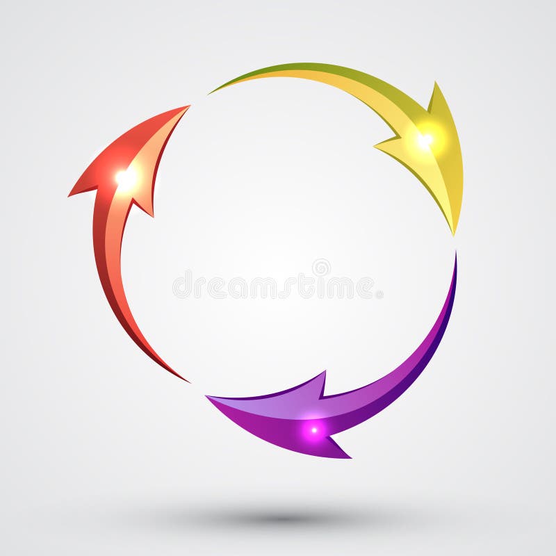 Arrow Circle - Cycle stock vector. Illustration of management - 30237482