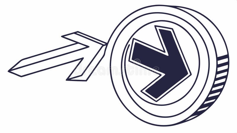 Arrow in Circle Vector, Direction Icon, Navigation and Pointer Design ...