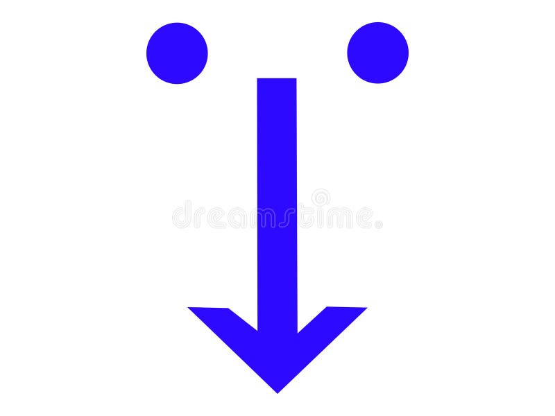 Arrow with circles stock illustration. Illustration of advertising ...