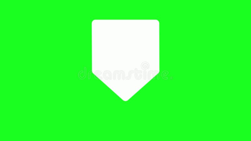 Arrow Click Animation on Green Screen Stock Video - Video of mark ...