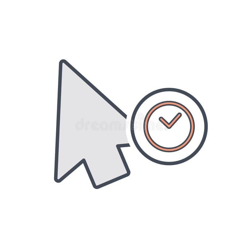 Hold Click Solid Icon. Touch And Hold Vector Illustration Isolated On ...