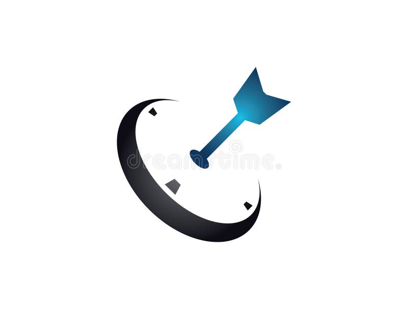 Arrow Clock Logo Icon Template Stock Vector - Illustration of template ...