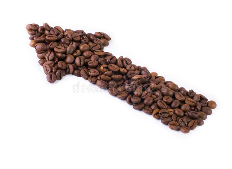 Arrow from the Coffee Beans Stock Image - Image of cafe, fresh: 21970449