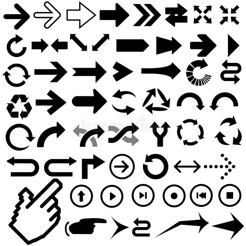 Arrow collection stock vector. Illustration of element - 48318283