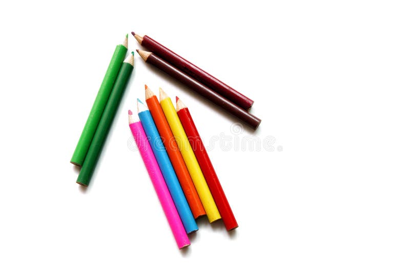 Arrow color pencil stock photo. Image of design, wood - 22717178