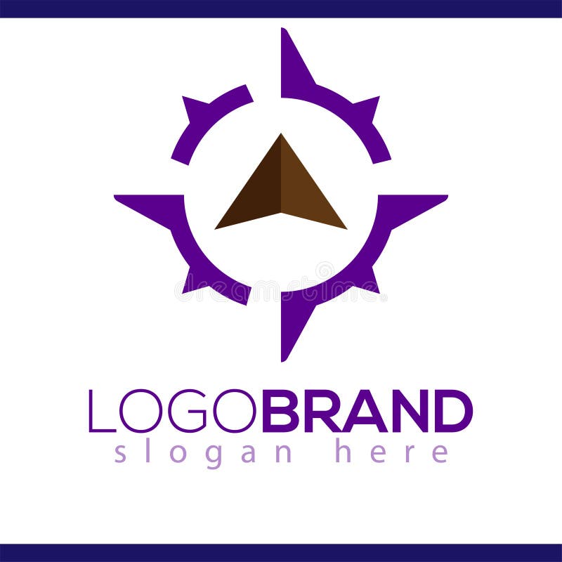 Arrow Compass Logo Vector Template Stock Vector - Illustration of arrow ...