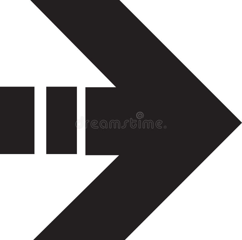 Arrow Computer Black Button Showing Way Vector Stock Vector ...