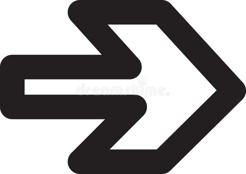 Arrow Computer Black Button Showing Way Vector Stock Vector ...