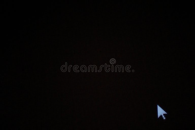 Arrow Computer Cursor on the Screen Formed by Pixels Stock Image ...