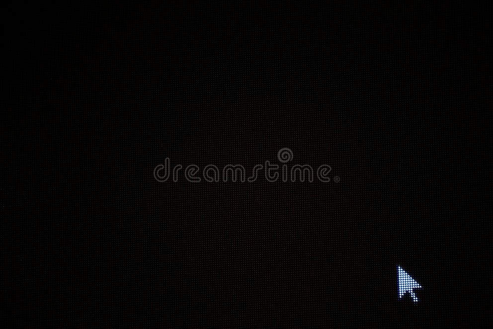 Arrow Computer Cursor on the Screen Formed by Pixels Stock Image ...