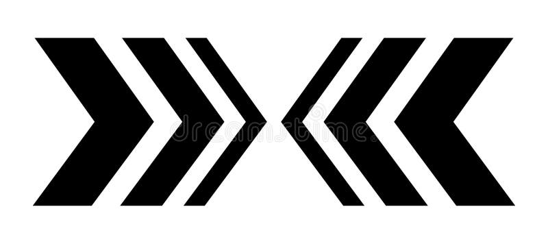 Arrow Concentrates in the Center, High-speed Motion Icon Stock Vector ...