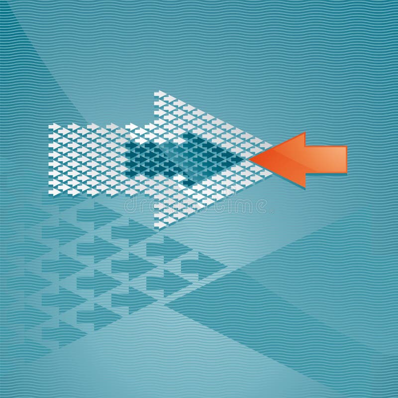 Arrow Concept stock vector. Illustration of reports, cover - 56635996