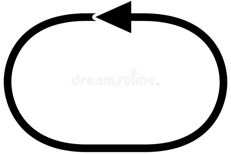 Arrow Counterclockwise - Circle Illustration Stock Illustration ...