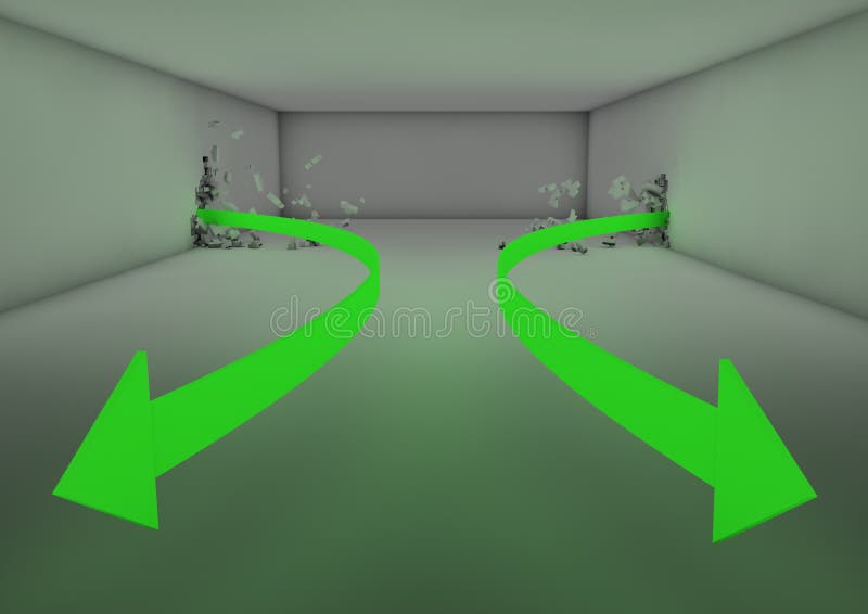 Arrow crash stock illustration. Illustration of strength - 21427701