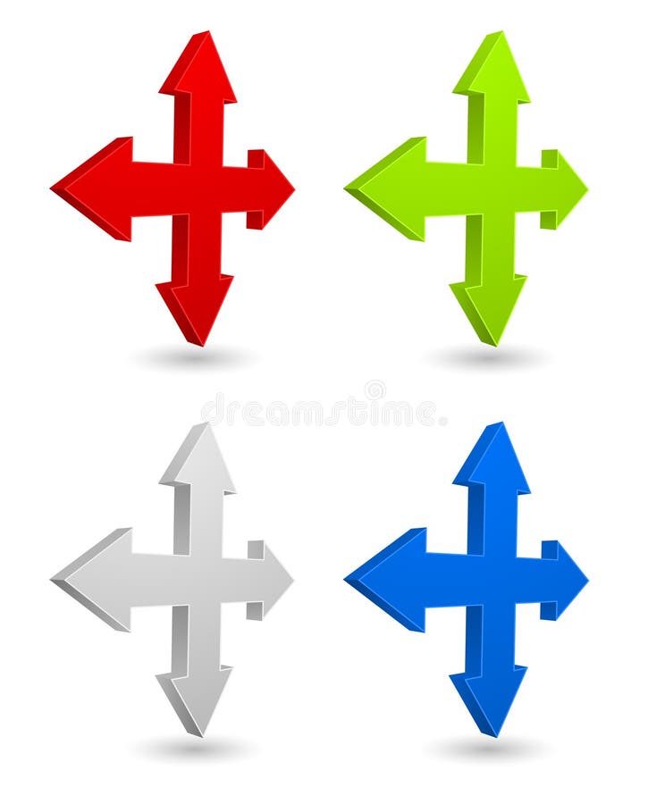 Arrow cross icon stock vector. Illustration of layout - 200531712