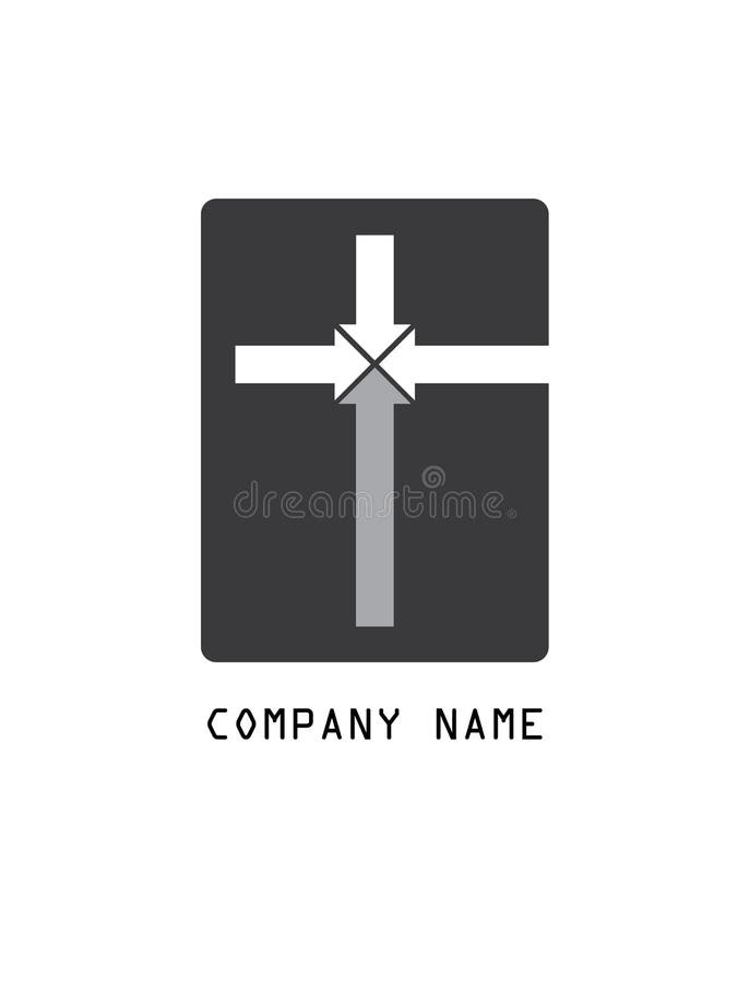 Arrow Cross Logo stock vector. Illustration of christian - 49979144