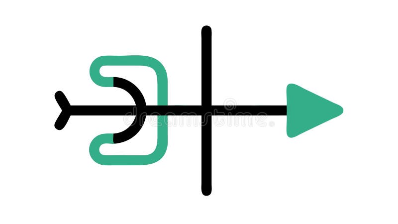 Arrow Crossing Barrier Icon Representing Progression or Overcoming ...