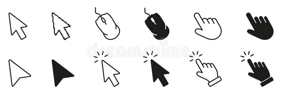 Cursor Click Mouse Symbol Stock Illustrations – 34,547 Cursor Click Mouse Symbol Stock ...