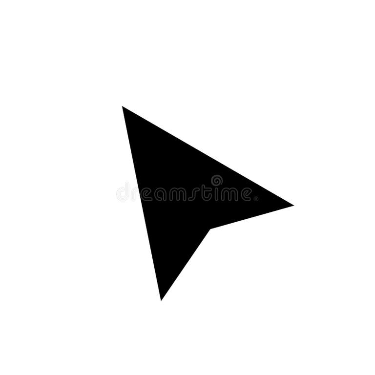 Arrow Cursor Icon. Isolated Pointer Icon. Vector Illustration. EPS 10 Stock Vector ...