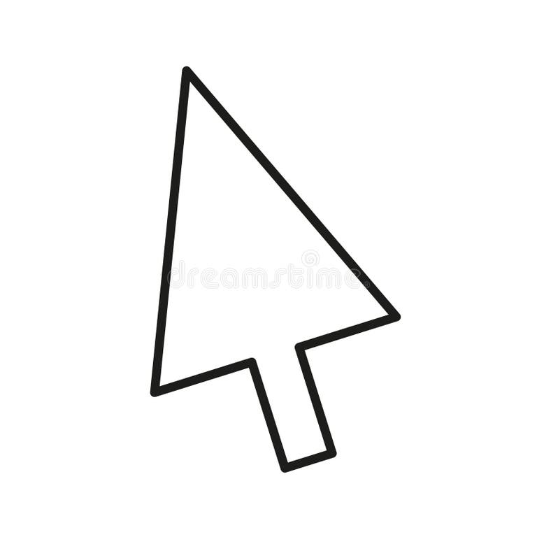 Simple Arrow Outline Stock Illustrations – 70,550 Simple Arrow Outline ...