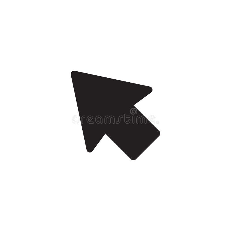 Arrow cursor icon vector stock vector. Illustration of cursor - 185677970