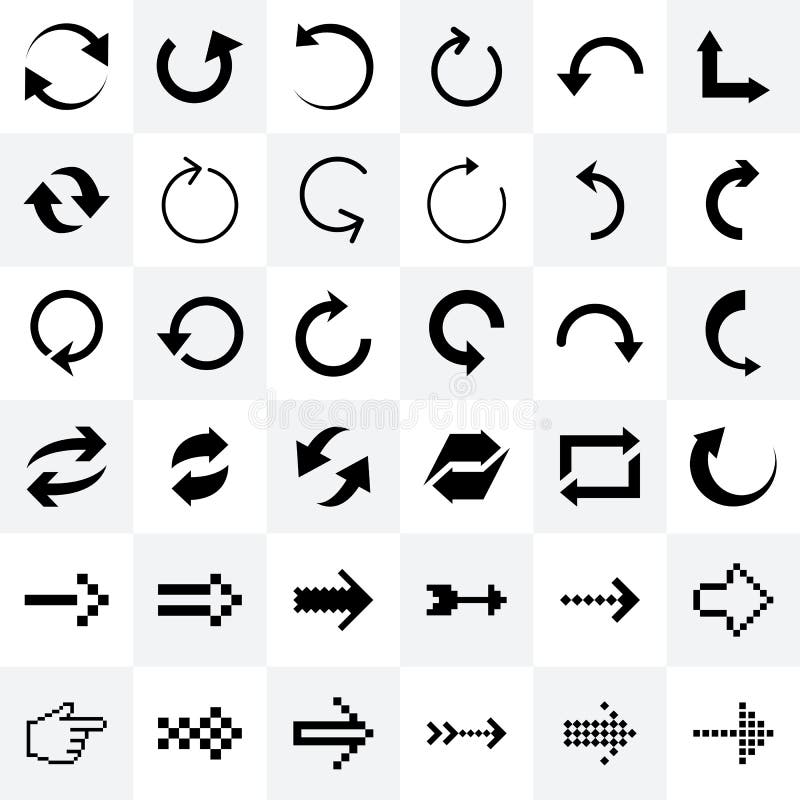 Arrow and cursor icons stock vector. Illustration of computer - 235318052