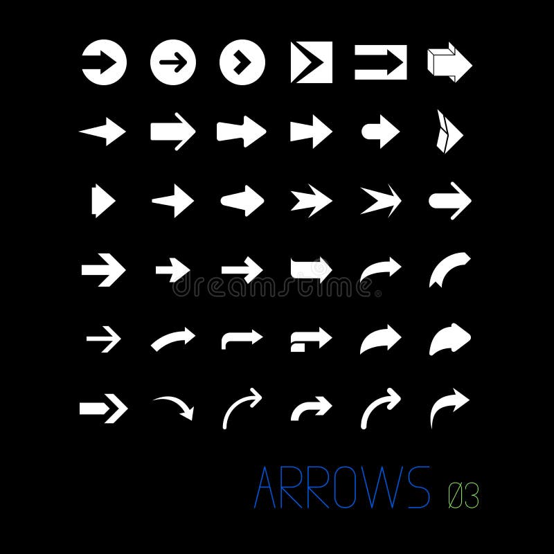 Arrow And Cursor Icons Stock Vector Illustration Of Pointer 235318752