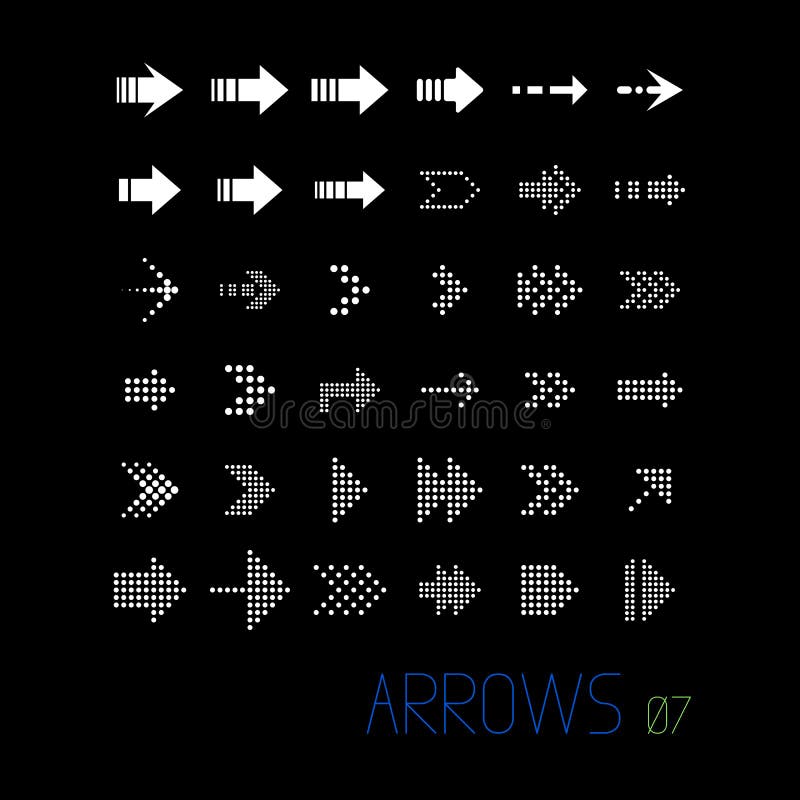 Arrow and cursor icons stock vector. Illustration of back - 235318790