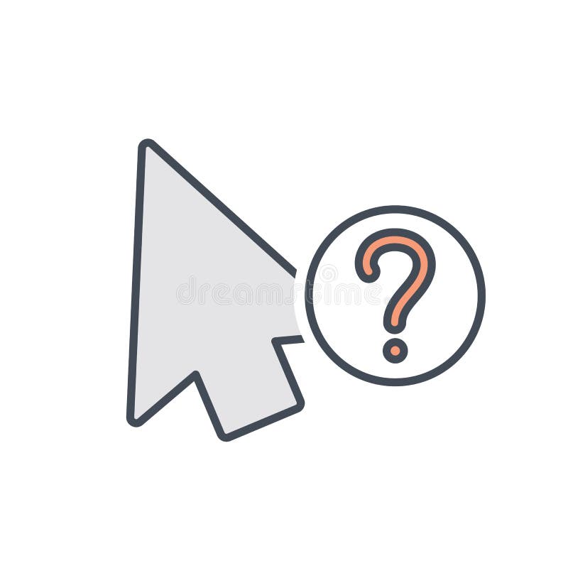 Arrow Cursor Info Mouse Pointer Icon Stock Vector - Illustration of ...