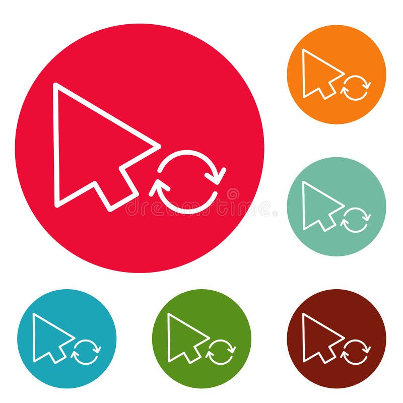 Arrow Cursor Loading Icon, Simple Black Style Stock Vector ...