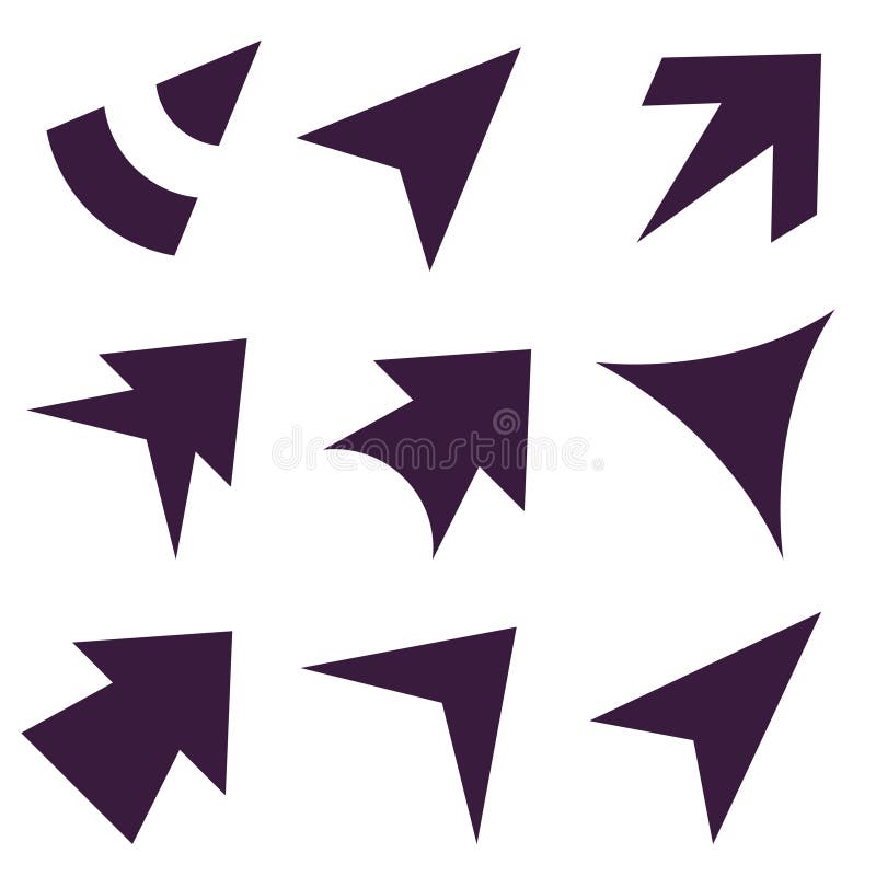 Arrow. Cursor. Modern Simple Arrows Stock Vector - Illustration of ...