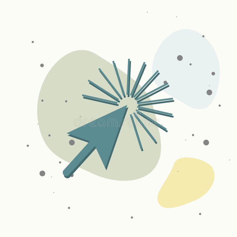 Arrow, the Cursor Pointing To the Point. the Cursor Clicks on the ...