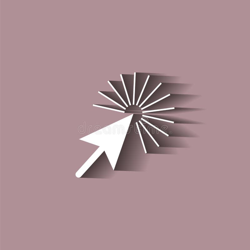 Arrow, the Cursor Pointing To the Point. the Cursor Clicks Stock Vector ...