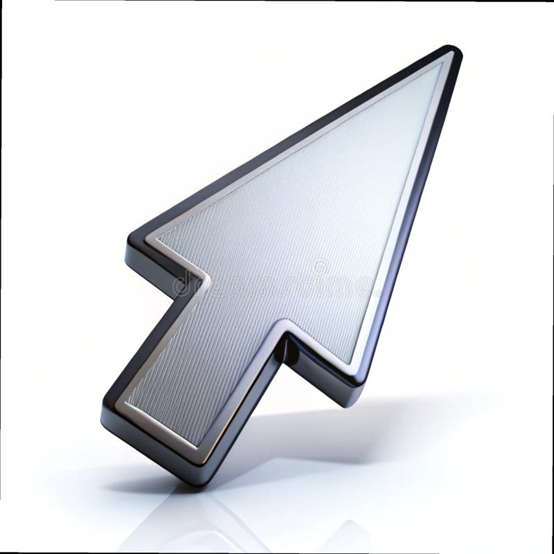 Arrow Cursor Symbol Isolated Stock Illustration - Illustration of ...