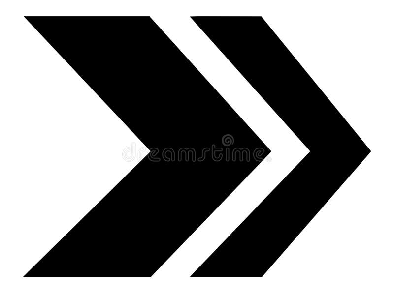 A Bold, Black Arrow Illustration Pointing To the Right with a Geometric ...