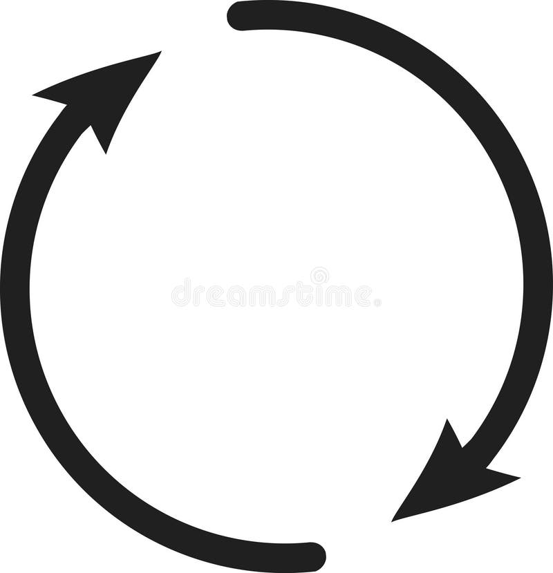 Arrow Cycle Sign, Refresh Icon, Rotate Icon, Arrow Circle Round Stock ...
