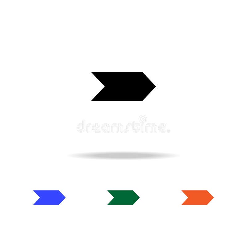 Arrow with Dashed Arrows Icon. Elements of Simple Web Icon in Multi ...