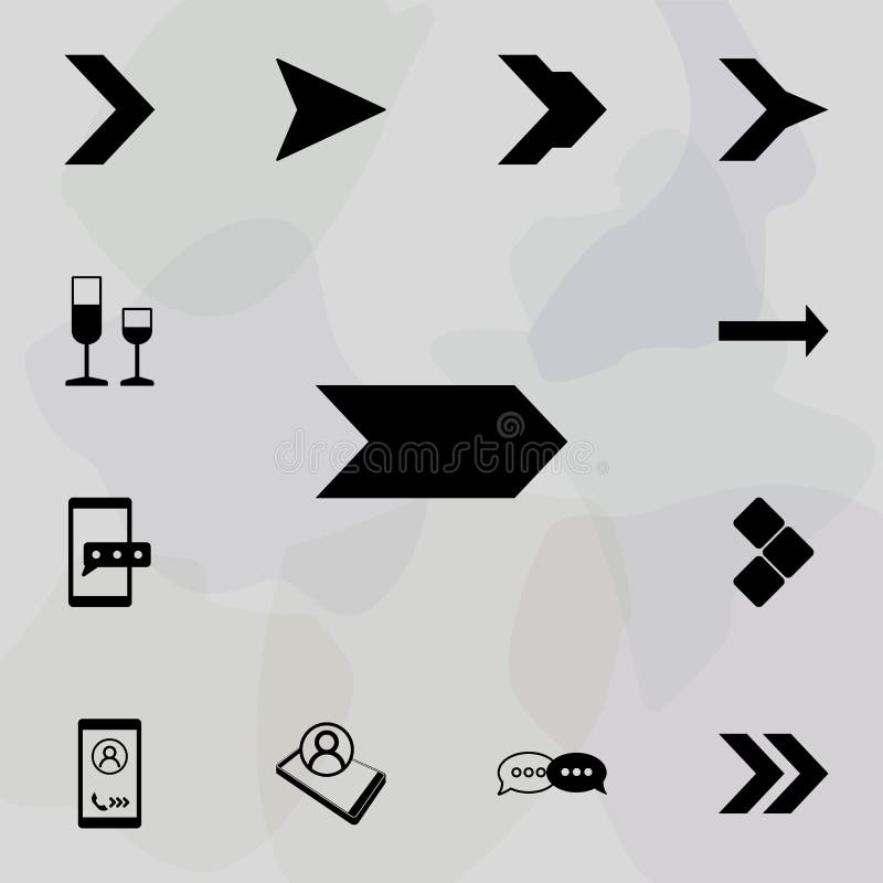 Arrow with Dashed Arrows Icon. Web Icons Universal Set for Web and ...