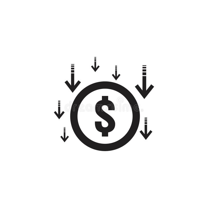 Cost Reduction Icon Arrow Down Dollar Sign Stock Illustrations – 1,160 ...