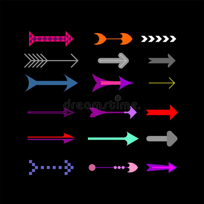 Arrow Design Elements stock vector. Illustration of isolated - 283753536