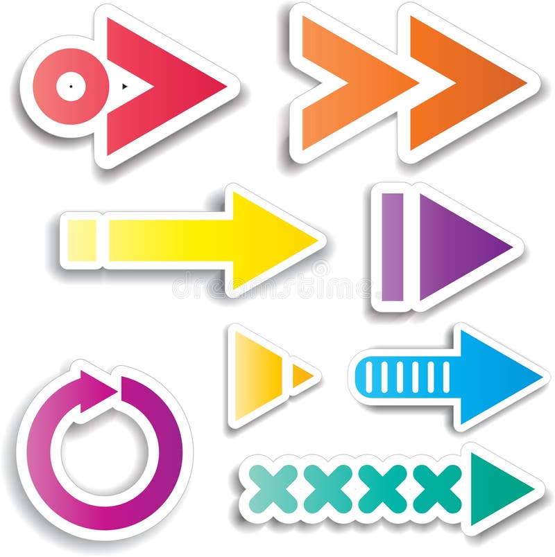 Arrow designs stock vector. Illustration of point, arrows - 15267439