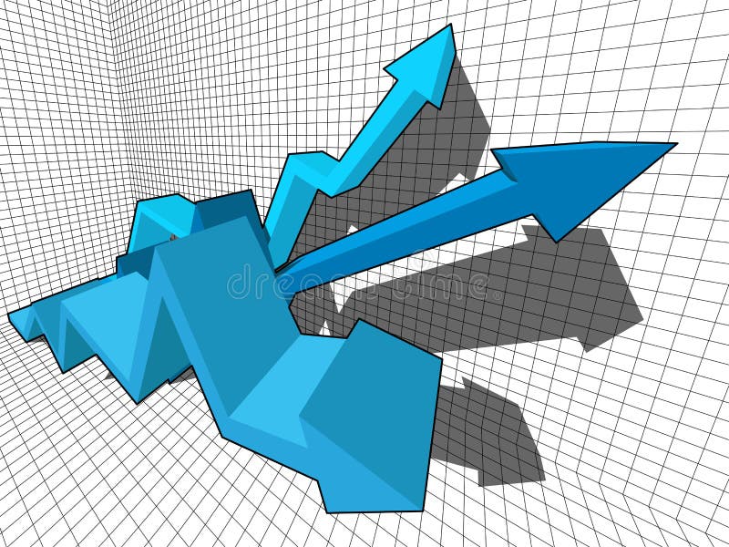 Arrow diagram stock vector. Illustration of business - 63085044